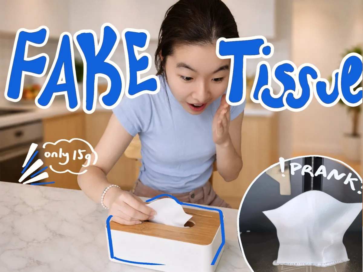 April Fools' Day fake tissue - Free 3D Print Model - MakerWorld