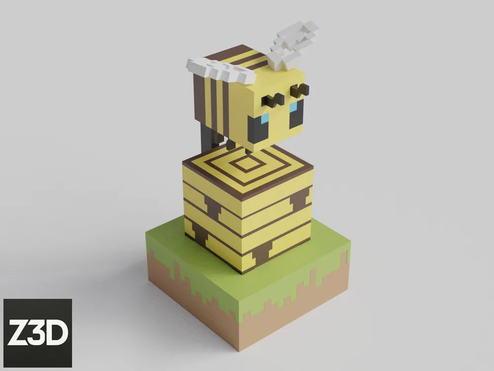 Abeja de Minecraft (AMS opcional) por Z3D MakerWorld: Descarga Modelos ...