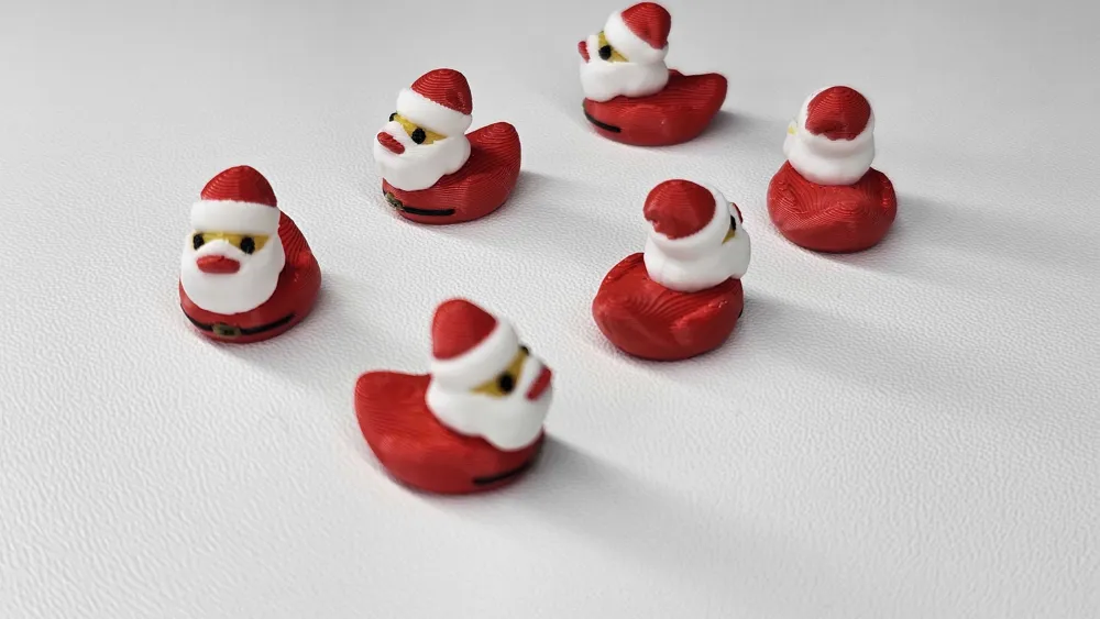 Cute Little Santa Duck | Christmas miniature decor - Free 3D Print ...