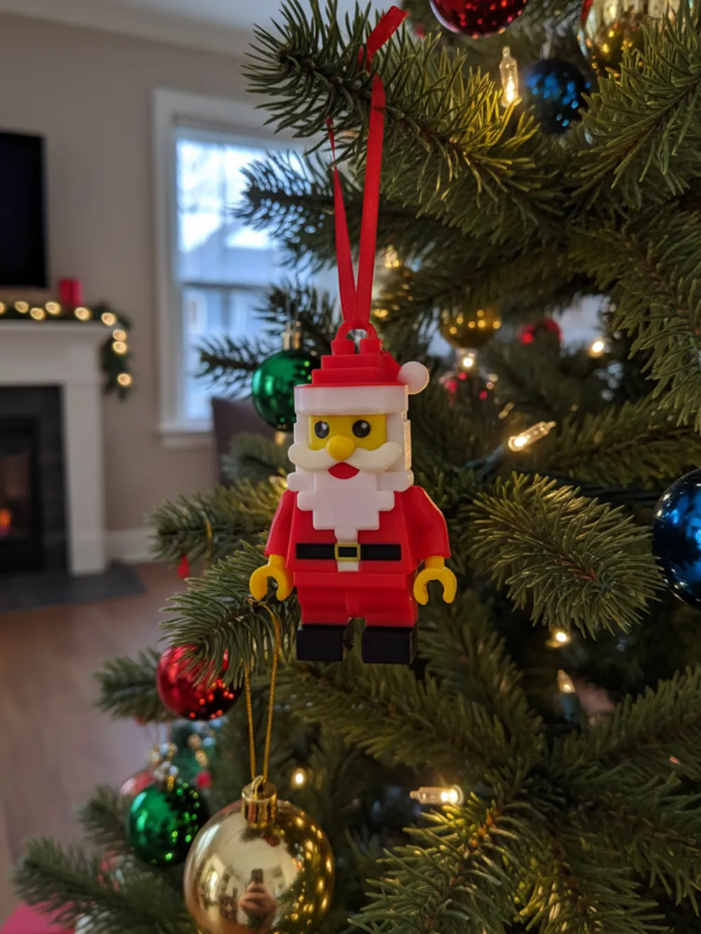 Brick Santa Figurine + Ornament (Free License) - Free 3D Print Model ...