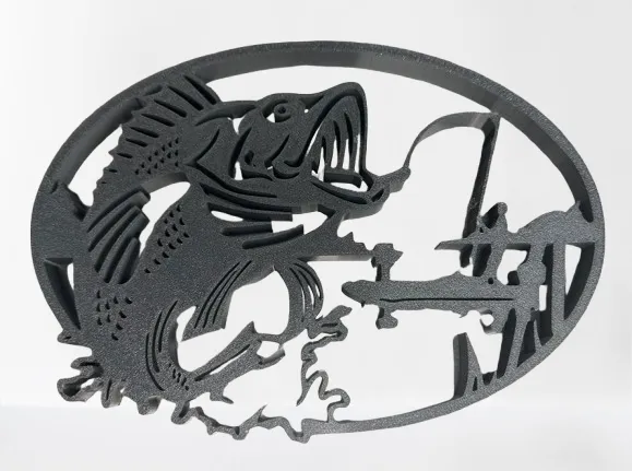 Fishing wall art - Free 3D Print Model - MakerWorld