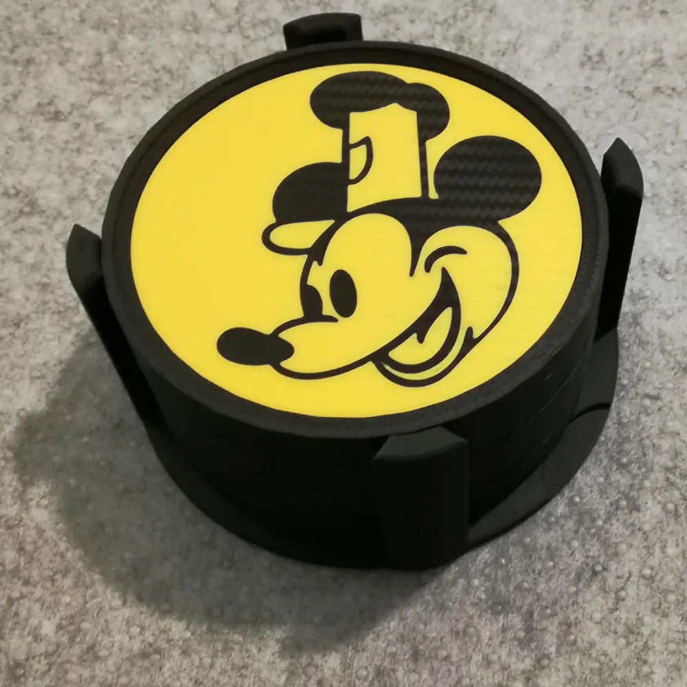 Mickey Mouse Coasters by jhermann - MakerWorld