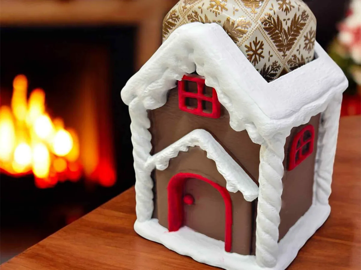 Gingerbread House Desk Storage by Ada & K 3DA MakerWorld: Download Free ...