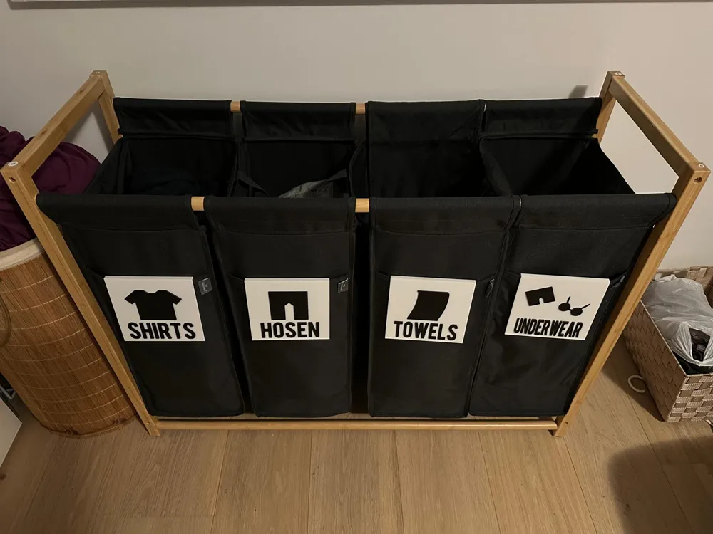 Laundry sorting signs - Free 3D Print Model - MakerWorld