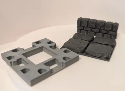 OpenForge 2.0 Dungeon Basics with Low Wall - Free 3D Print Model ...