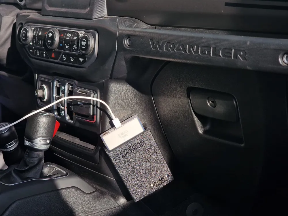 Rugged Phone Mount, Jeep Wrangler Center Console - Free 3D Print Model ...