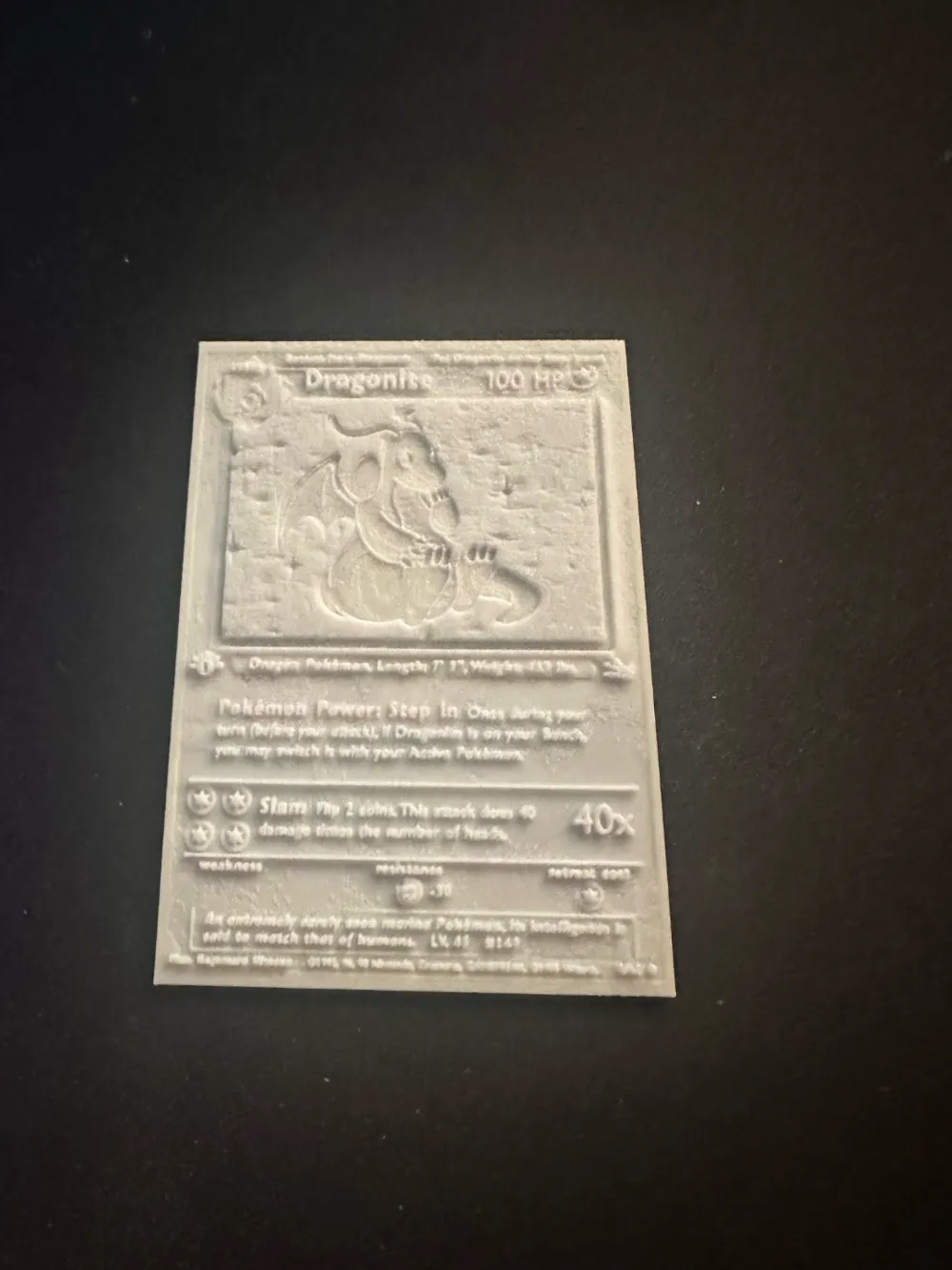 Dragonite Pokemon Card Lithophane by thatguy08 - MakerWorld
