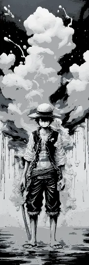 Monkey D. Luffy from One Piece growing up - Fan Art Set of 3 Bookmarks ...