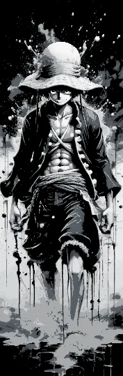 Monkey D. Luffy from One Piece growing up - Fan Art Set of 3 Bookmarks ...