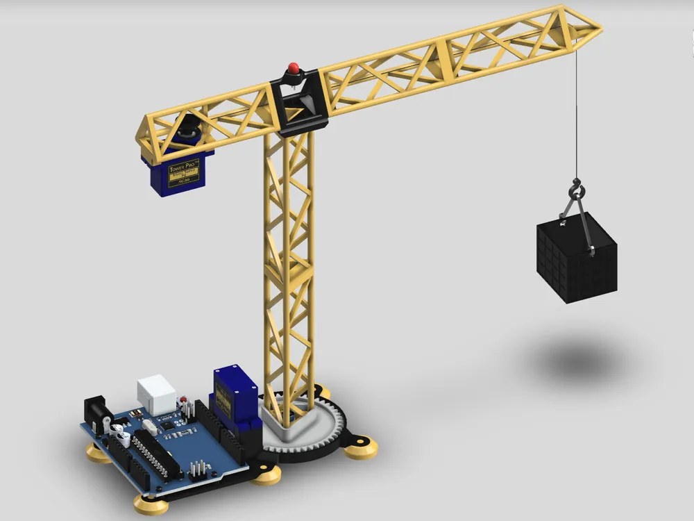 Grúa Arduino/CyberBrick por ALβ3d MakerWorld: Descarga Modelos 3D Gratuitos