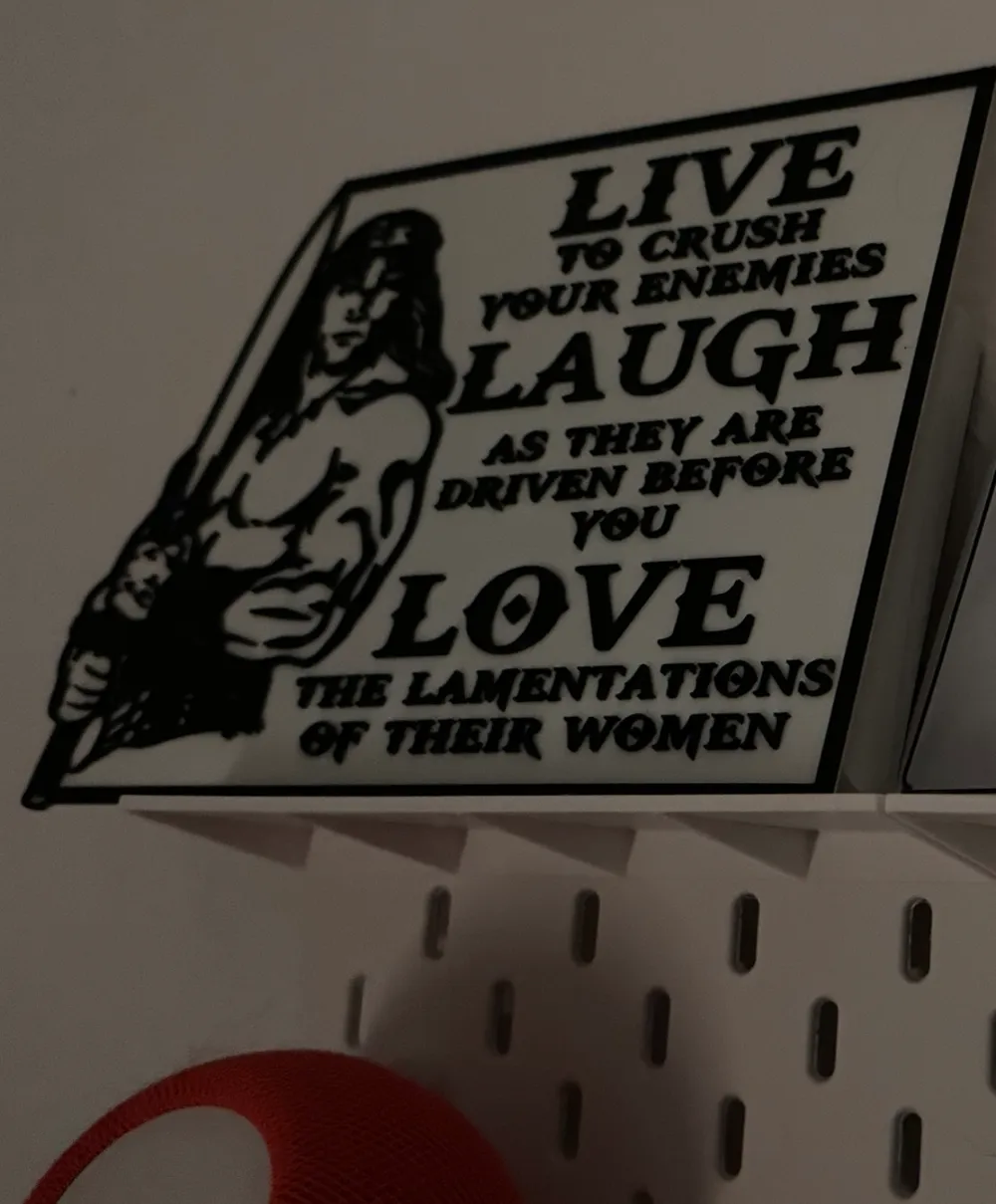 Conan The Barbarian - Live Laugh Love, sign AMS by Larrysmallzz ...