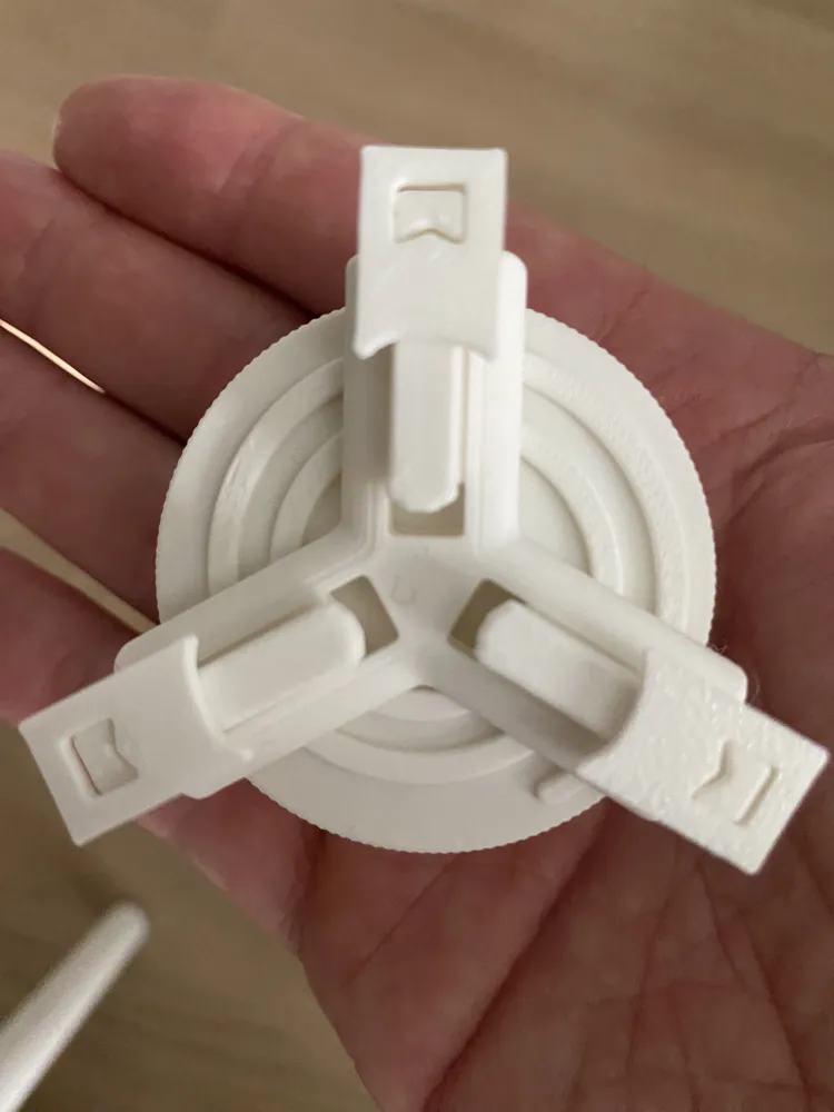 V3! Adapter for 50mm Print-in-Place 3-Jaw Chuck - Free 3D Print Model ...