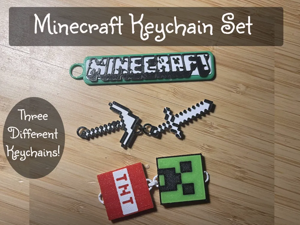 Minecraft Keychain Set by djsente - MakerWorld