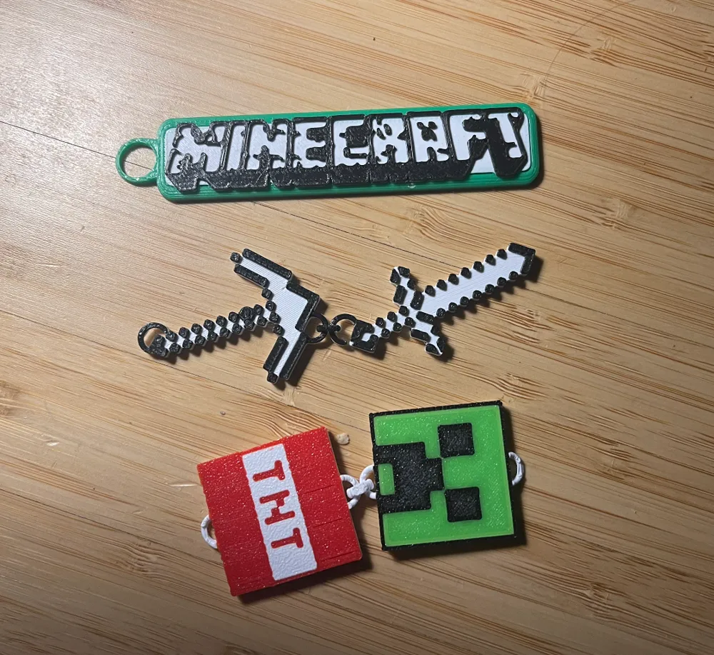 Minecraft Keychain Set by TwoNods Designs - MakerWorld
