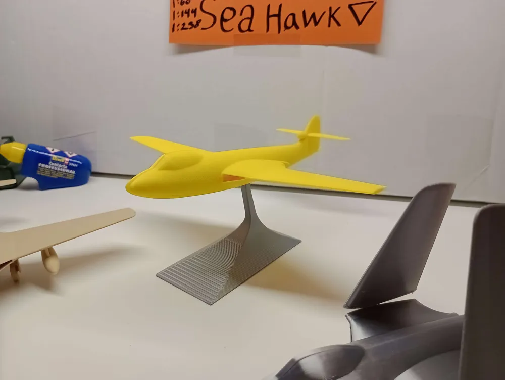 Hawker Sea hawk Scale Model - Free 3D Print Model - MakerWorld
