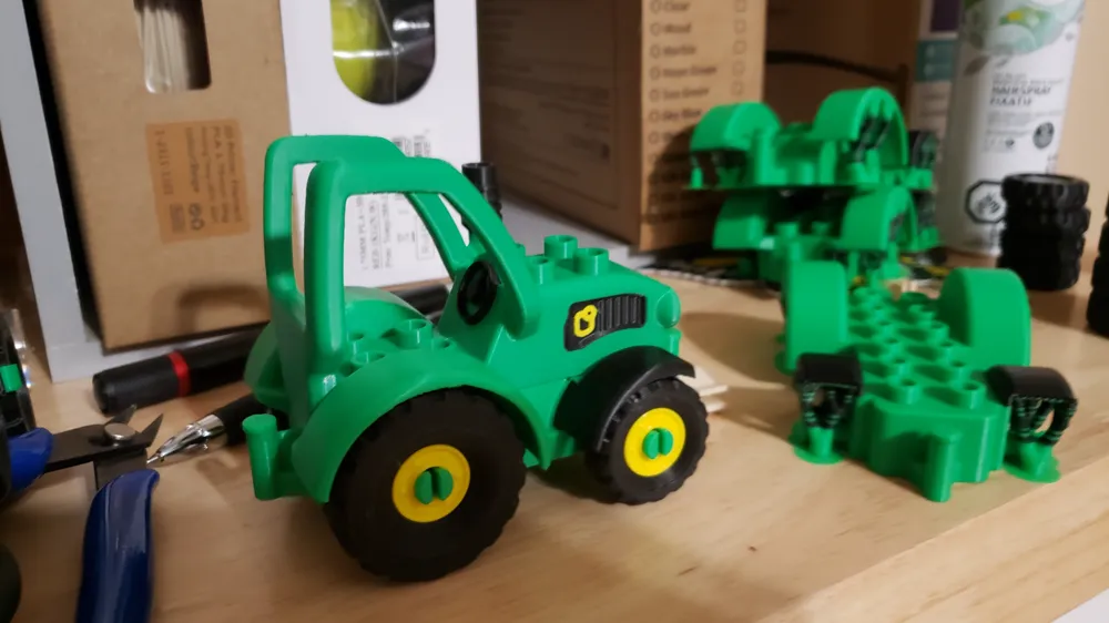 Duplo Compatible Tractor, John Deere Colors Remixed by Topher73 ...