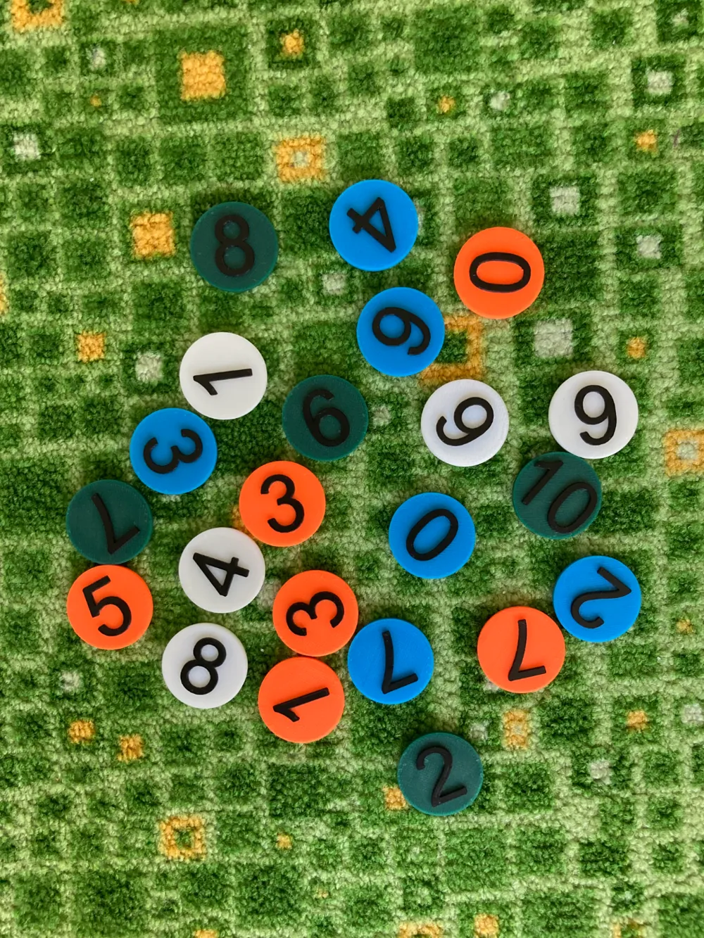 Tokens with numbers by zimbic - MakerWorld