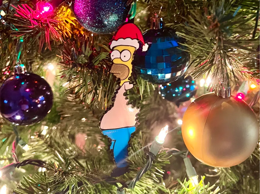 Homer Simpson Christmas Ornament by EclipticDawn - MakerWorld