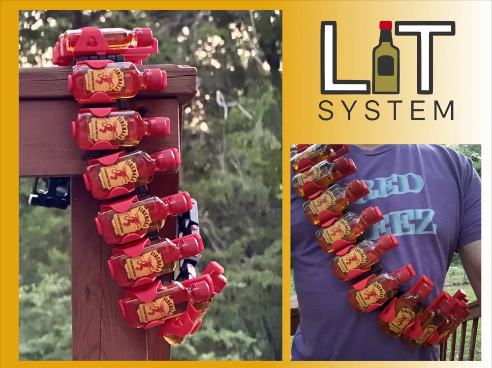 LIT system -- Mini Liquor Bandolier by dStego MakerWorld: Download Free ...