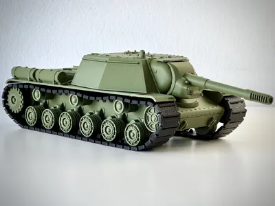 SU-152 Self-Propelled Heavy Howitzer 1/35 Scale - Free 3D Print Model ...
