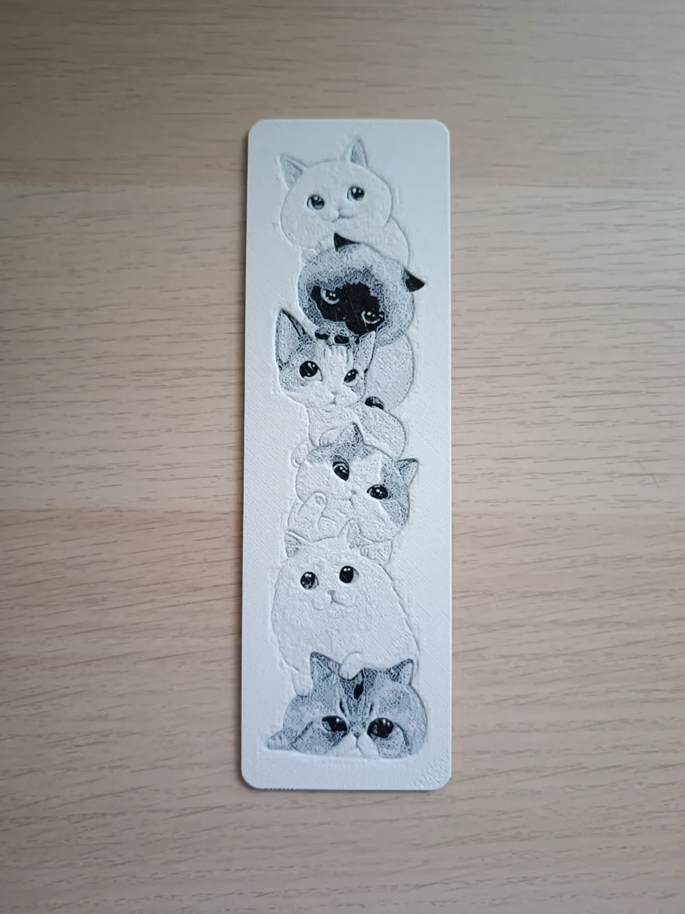 stacked kittens Bookmark by Atrus Design MakerWorld: Download Free 3D ...