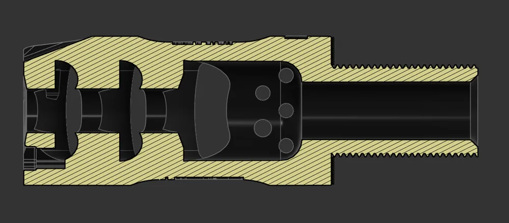 Muzzle Brake for AWCY? Proto Barrel by gunder_mifflin MakerWorld ...