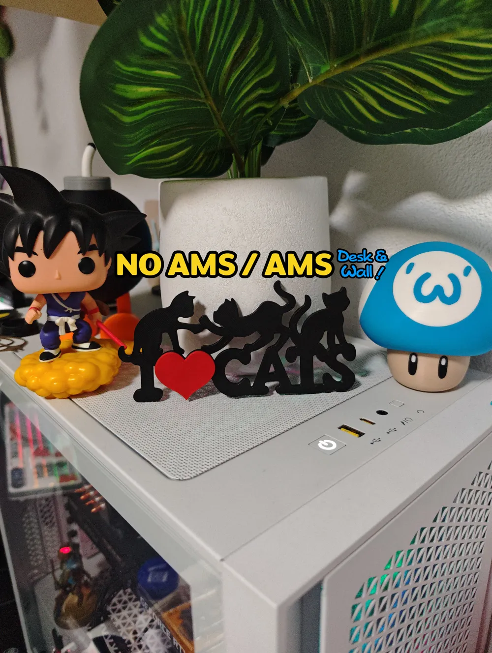 I Love Dogs Logo (NO AMS/AMS) - Free 3D Print Model - MakerWorld