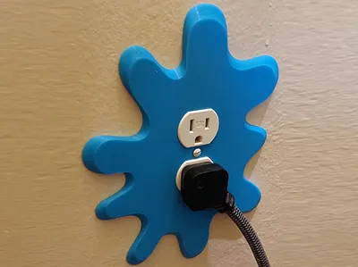 Splatter Switch Cover Plate by ChadilackMakerWorld: Download Free 3D Models