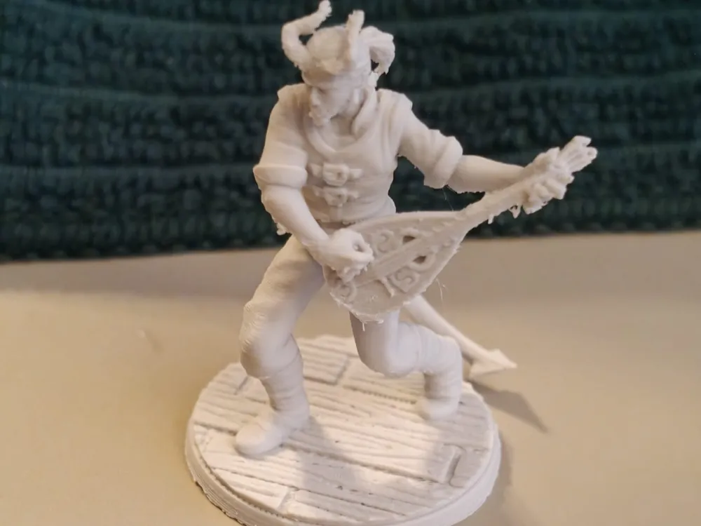 DnD PC tiefling bard mini 25mm - Free 3D Print Model - MakerWorld