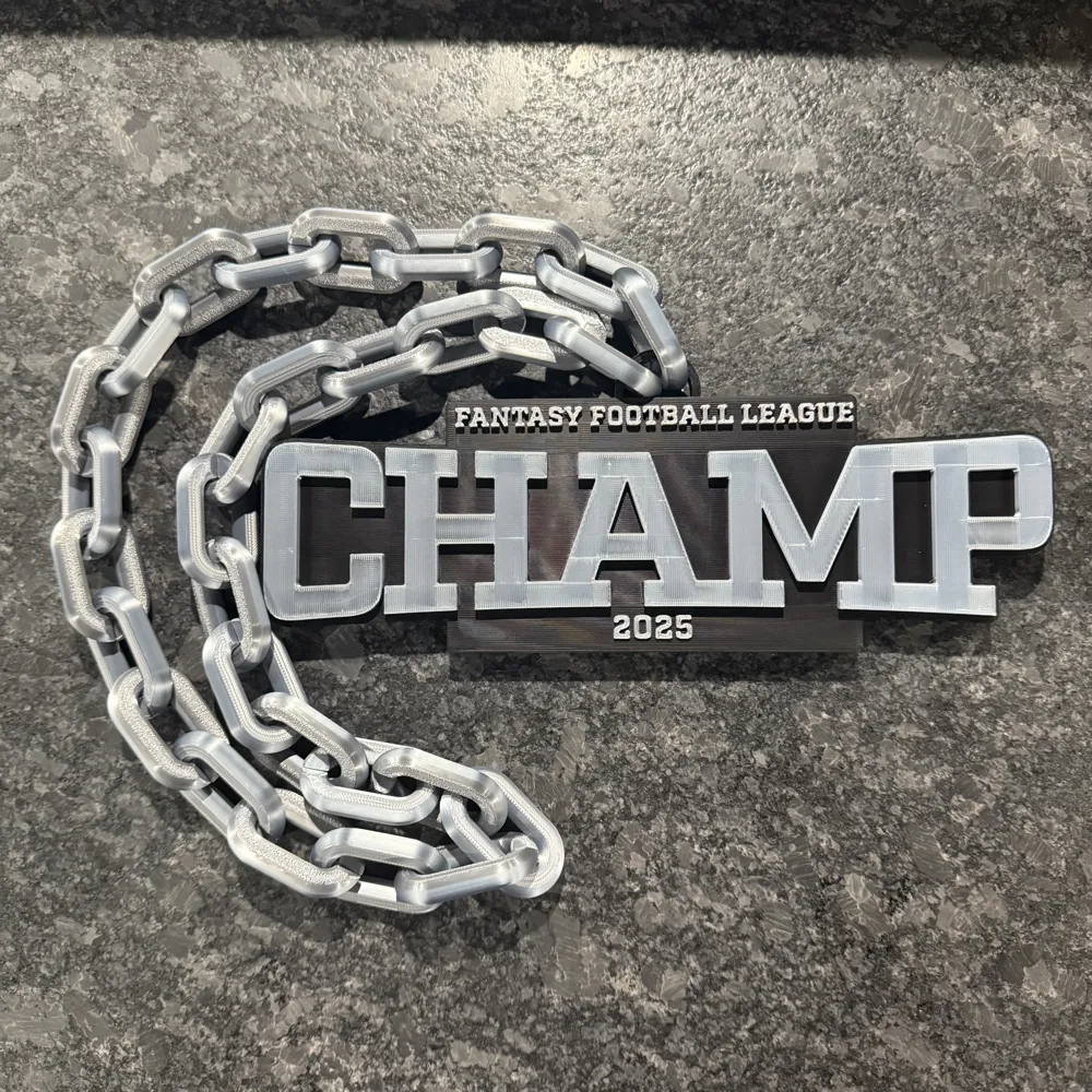 Fantasy Football Champ Turnover Chain - 2025 - Free 3D Print Model ...