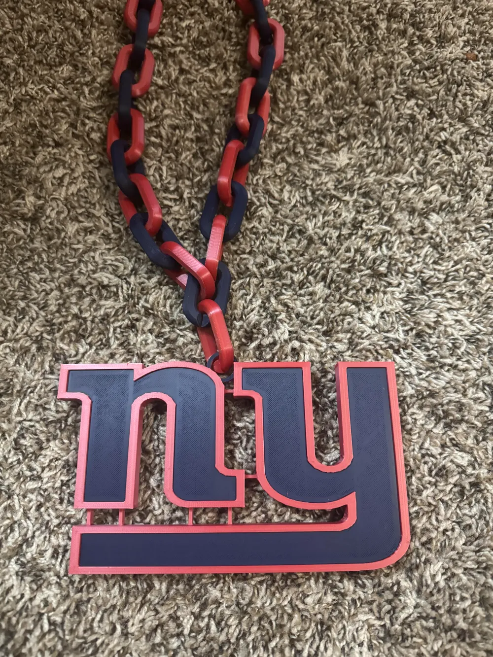 New York Giants Oversized Logo Chain NY Giants NFL Football by ...