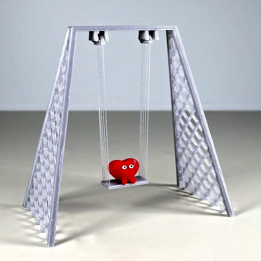 Heart Swing - Free 3D Print Model - MakerWorld