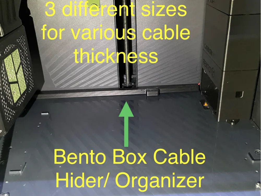 Bento Box Cable Hider/Organizer Bambu Lab P1S/X1C Remixed by Starlayer ...