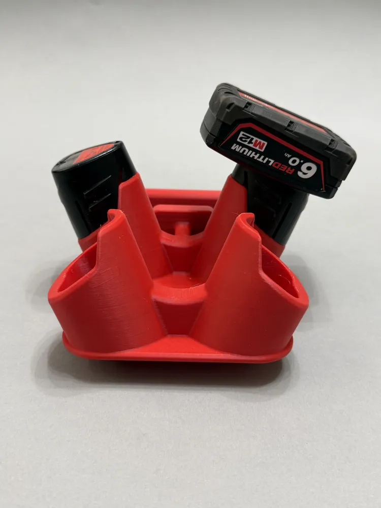Milwaukee M12 Battery Organizer For Packout System - Free 3D Print ...