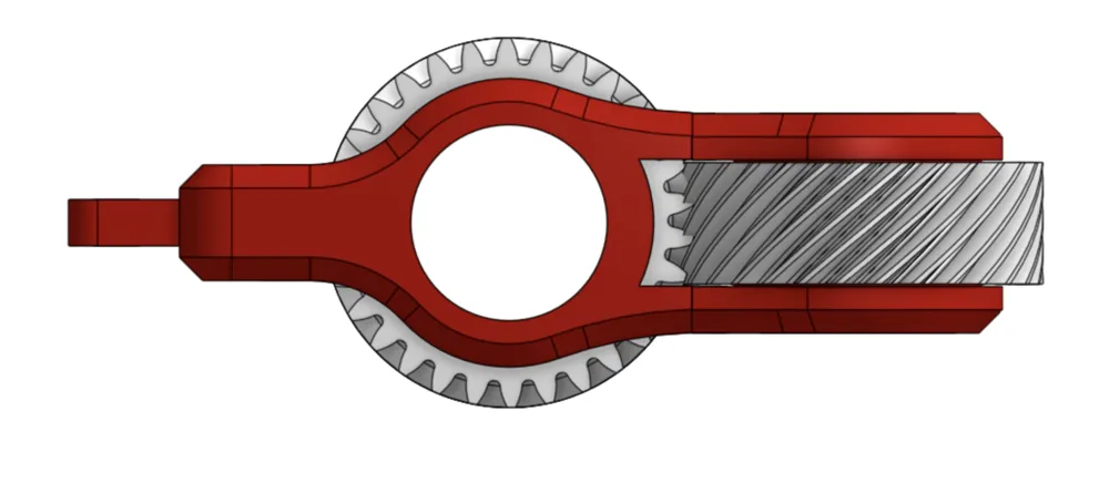 Dual Bevel Gear Keychain Fidget Spinner by AmirMakes - MakerWorld