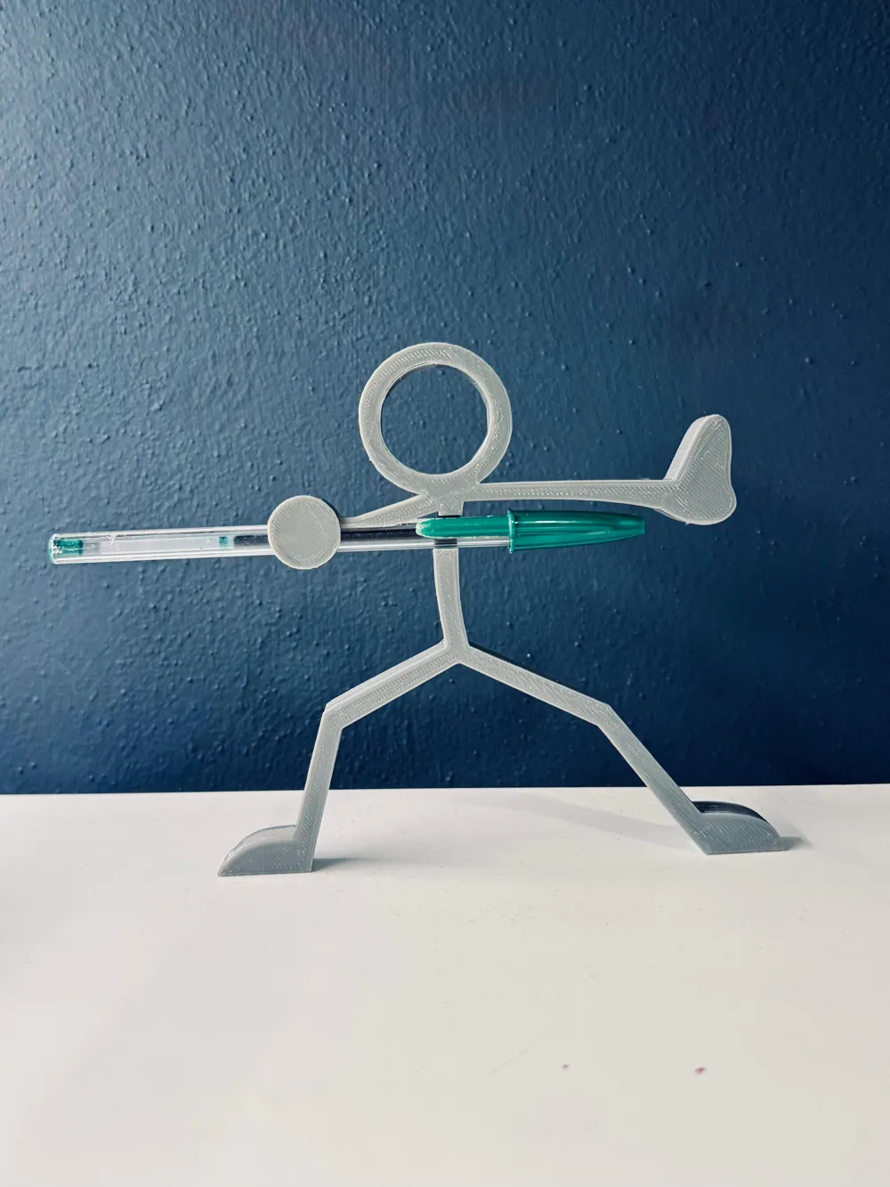 Stickman Warrior Pen Holder - Free 3D Print Model - MakerWorld