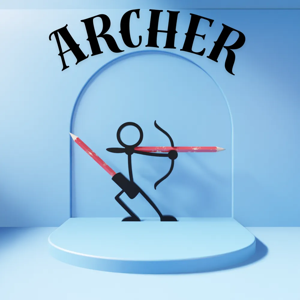 Stickman Warrior Pen Holder - Free 3D Print Model - MakerWorld