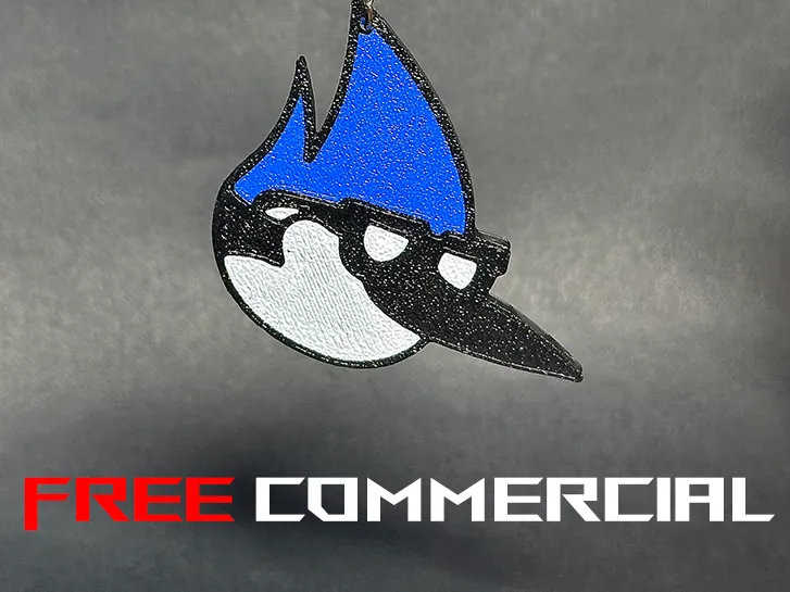Regular show - Mordecai keychain free commercial by Immax - MakerWorld