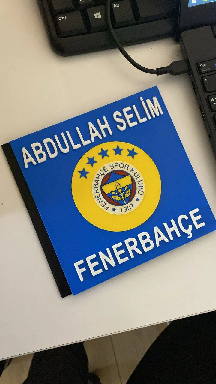 Fenerbahce Personalized Table by sajoo1 MakerWorld: Download Free 3D Models