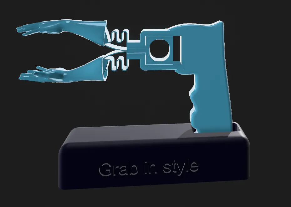 Chips Grabber - with Ergonomic pistol handle - Free 3D Print Model ...