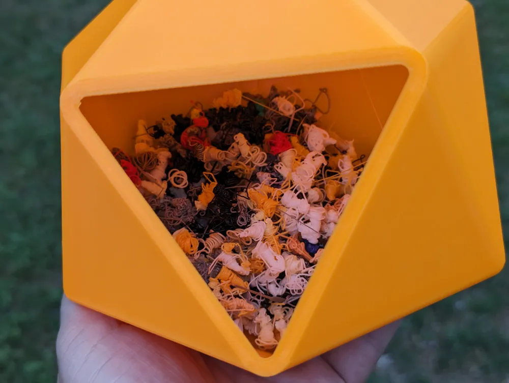 Eco-Roll D20 Plastic Poop Waste Dice by JJTechPrints - MakerWorld