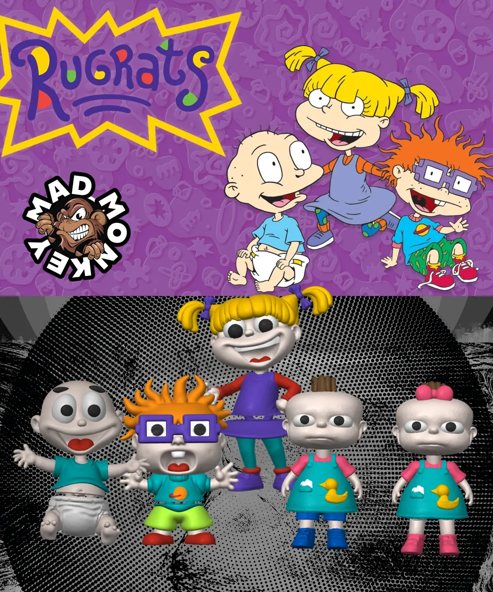 tommy de rugrats micro héroe articulado flexi por MadMonkey3D MakerWorld: Descarga Modelos 3D ...