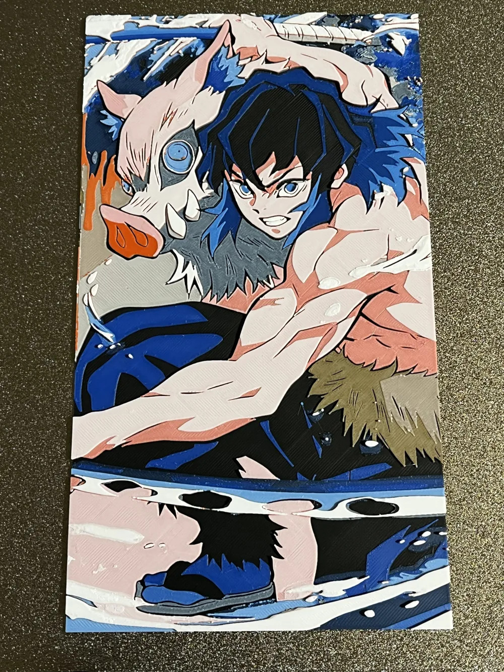 Inosuke Demon Slayer Hueforge - Free 3D Print Model - MakerWorld