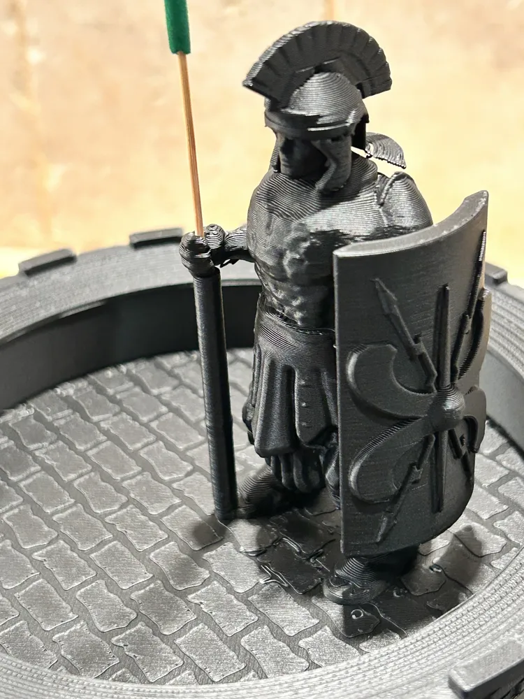 Gladiator Incense Stick Holder by item4me MakerWorld: Download Free 3D Models