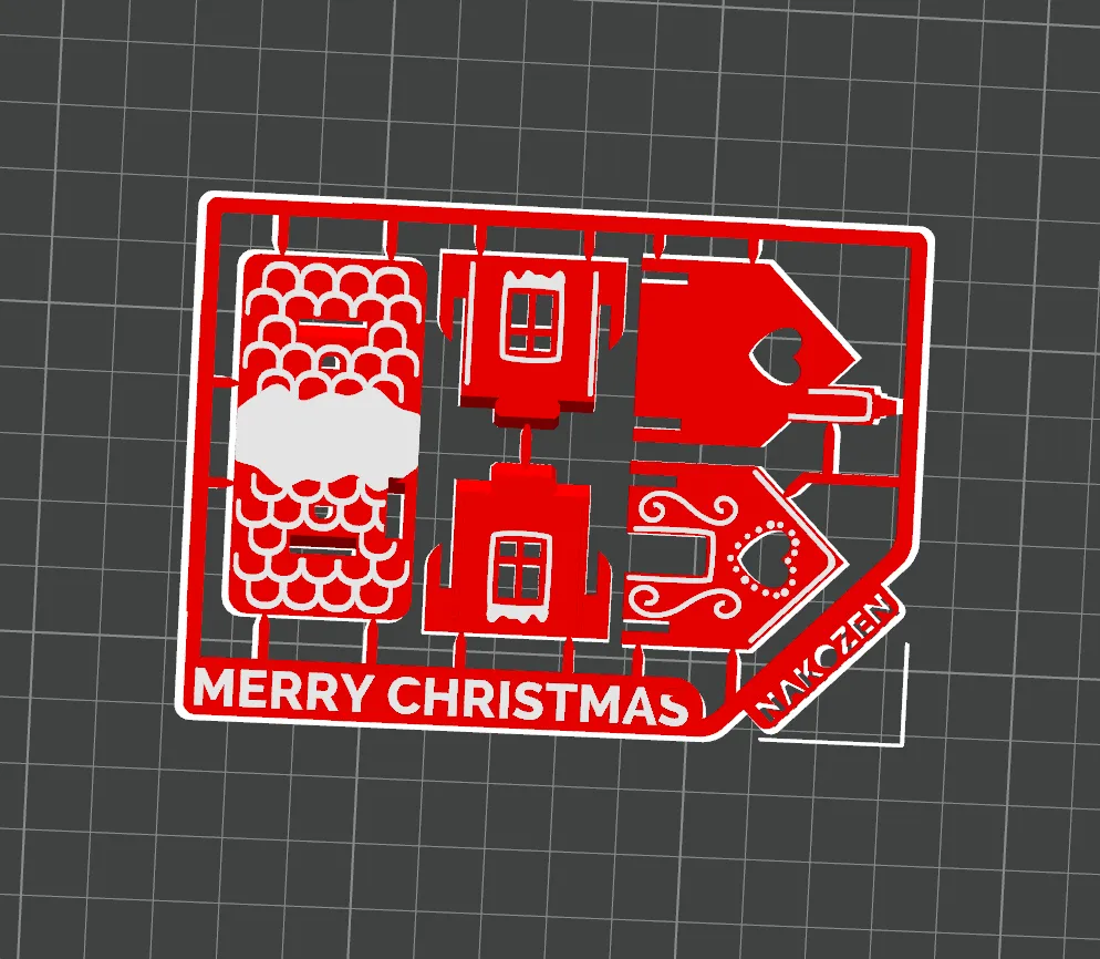 Xmas Gingerbread House kit card by Prop maker - MakerWorld