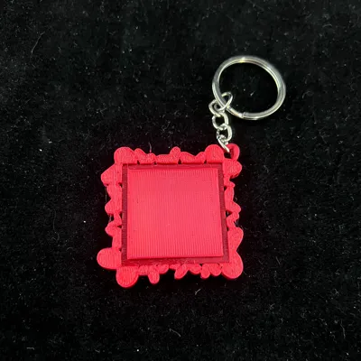 Customizable Heart Frame Keychain by Skid0 - MakerWorld