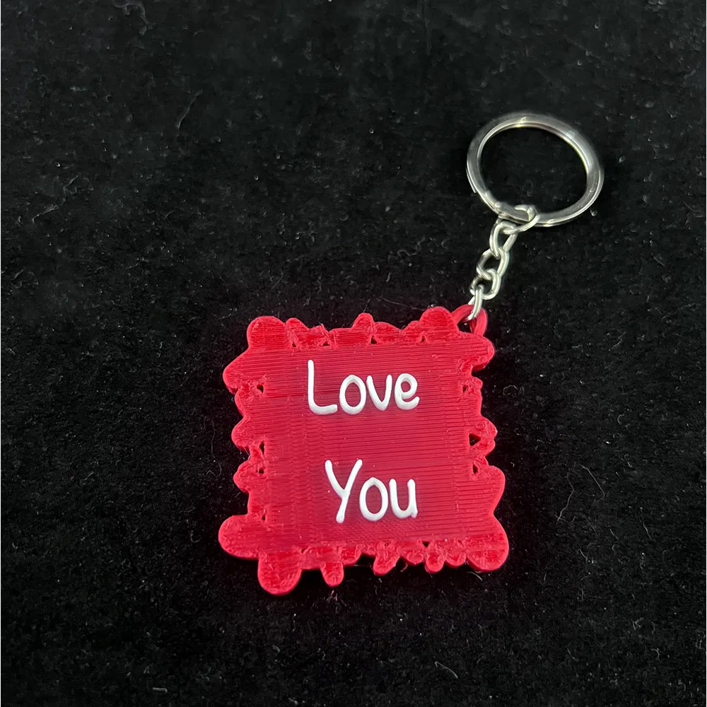 Customizable Heart Frame Keychain by Skid0 - MakerWorld
