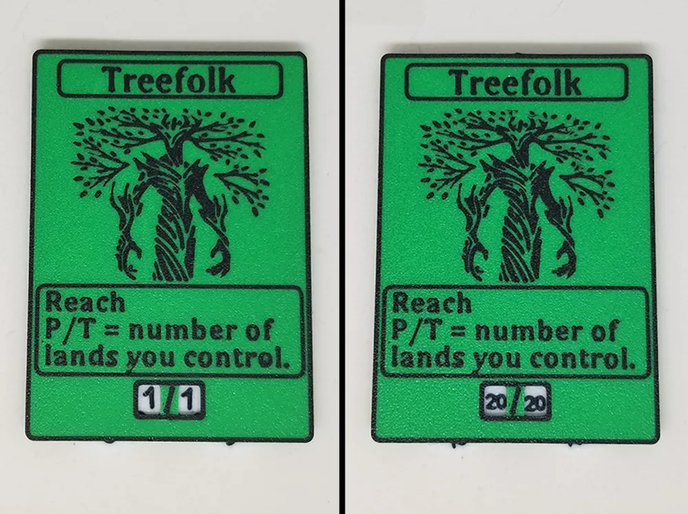Double Sided MTG Treefolk Token 1/1 - 20/20 by TheMakerSphere ...