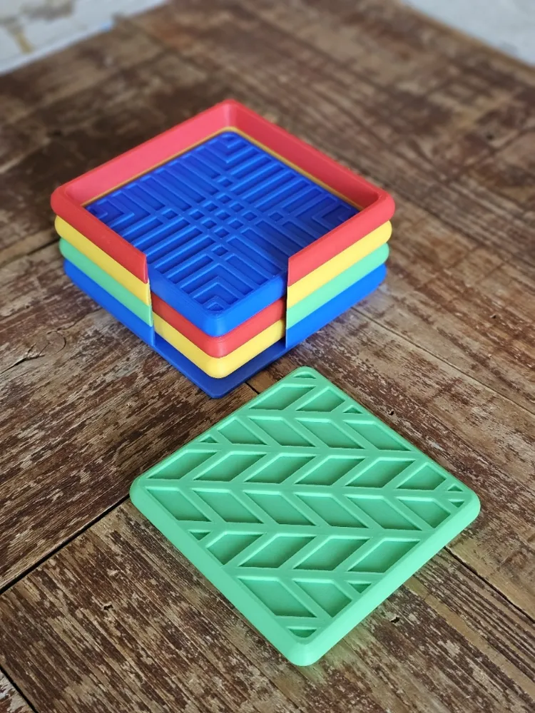 Coasters with Hidden Bottle Opener (Patterned Top) by Andrew Lankford ...