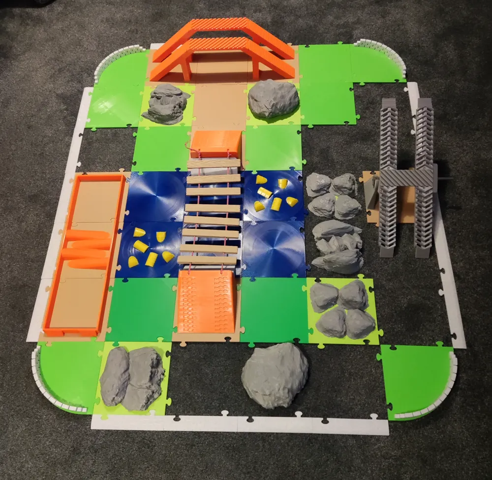 RC Crawler Park - Corner Plate & Wall 1:18 & 1:24 - Free 3D Print Model ...